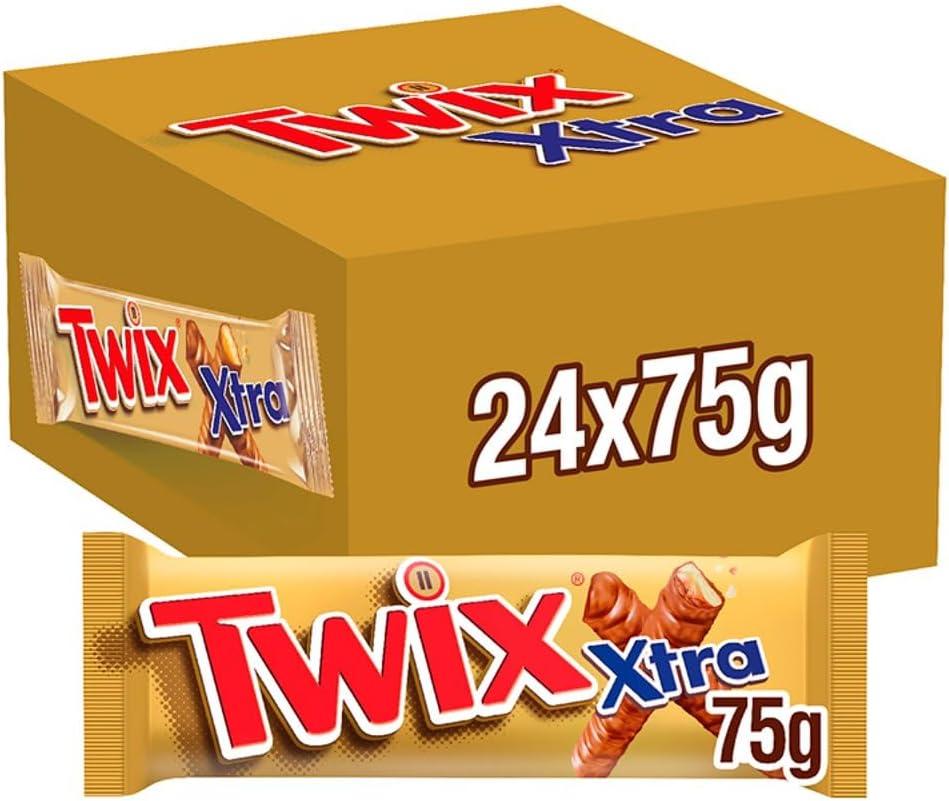 TWIX Xtra Original Chocolate Full Box 24 x 75g | Buy Now with Express International Delivery ...