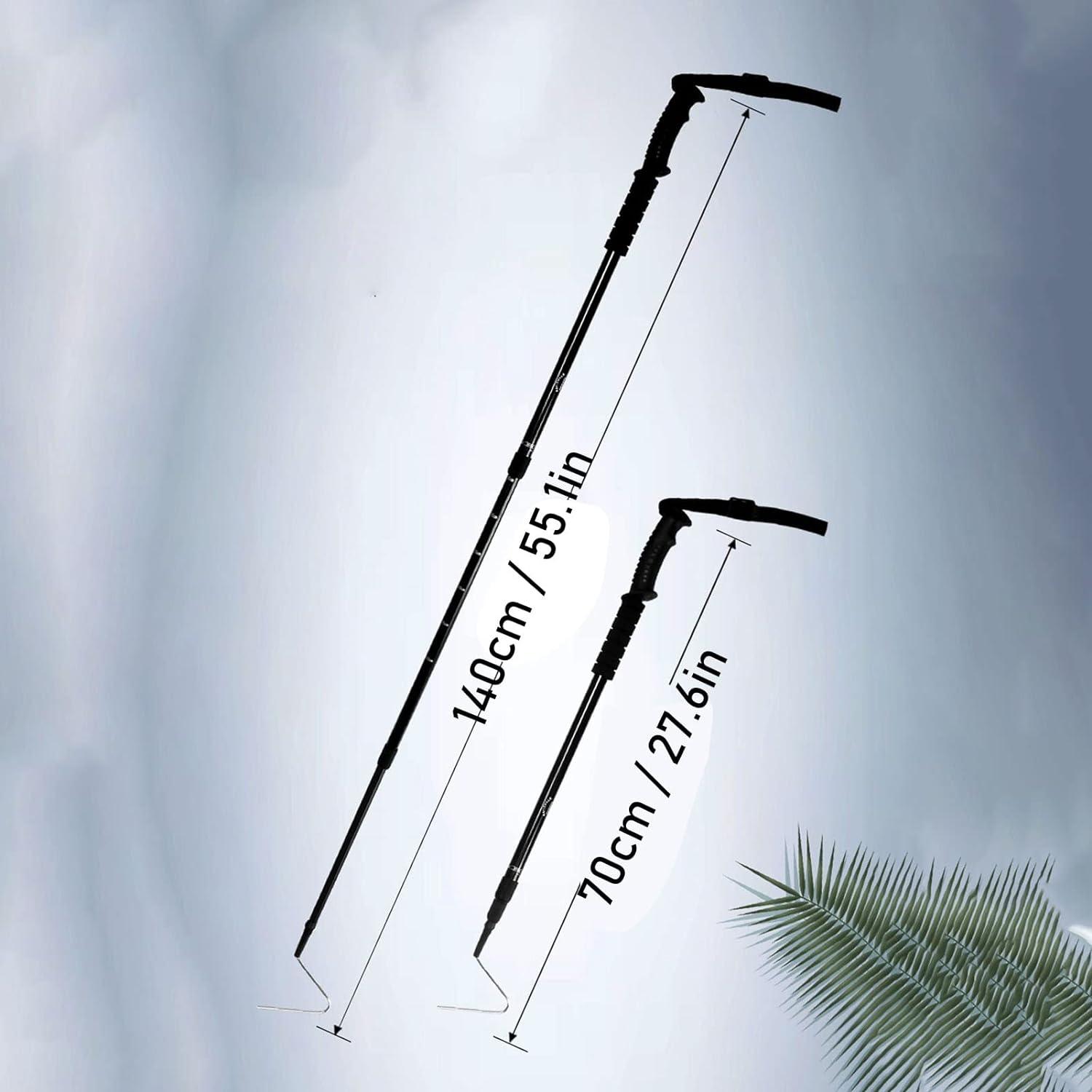 Bewinner Stainless Steel Extensible Snake Hook - Portable Reptile ...