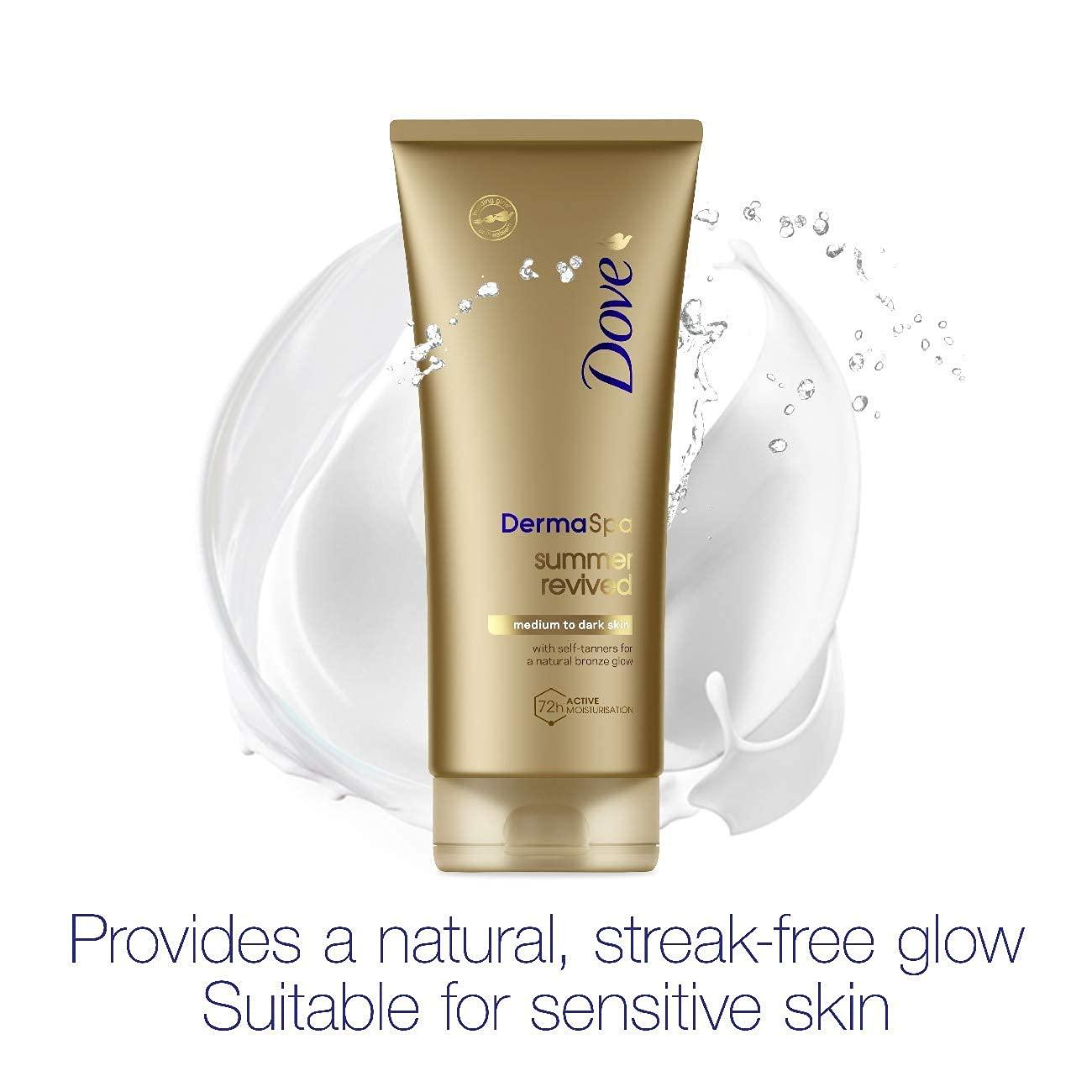 Dove Derma Spa Summer Revived Body Lotion 200ml - Medium to Dark Skin ...