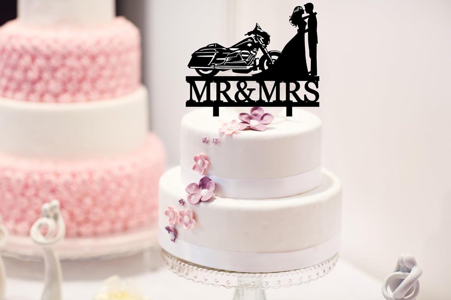 Street Glide Motorcycle Wedding Cake Topper Ride with Me Forever Cake ...
