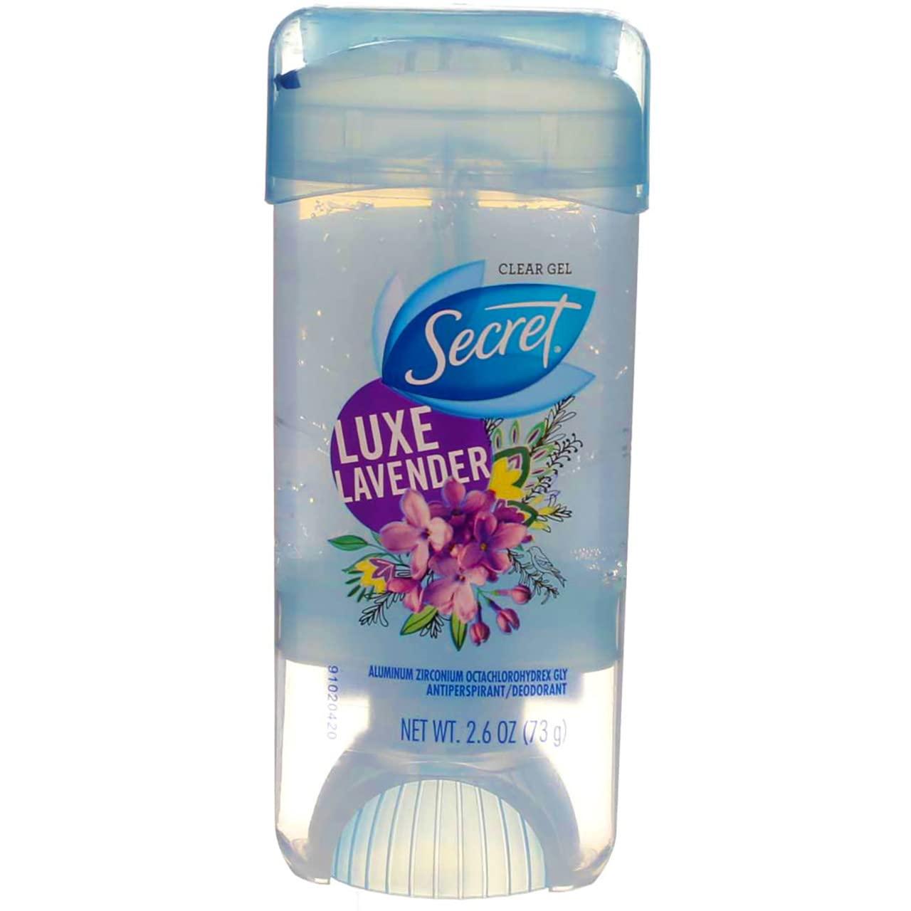 Secret Fresh Clear Gel Antiperspirant Deodorant Luxe Lavender 2.6 oz ...