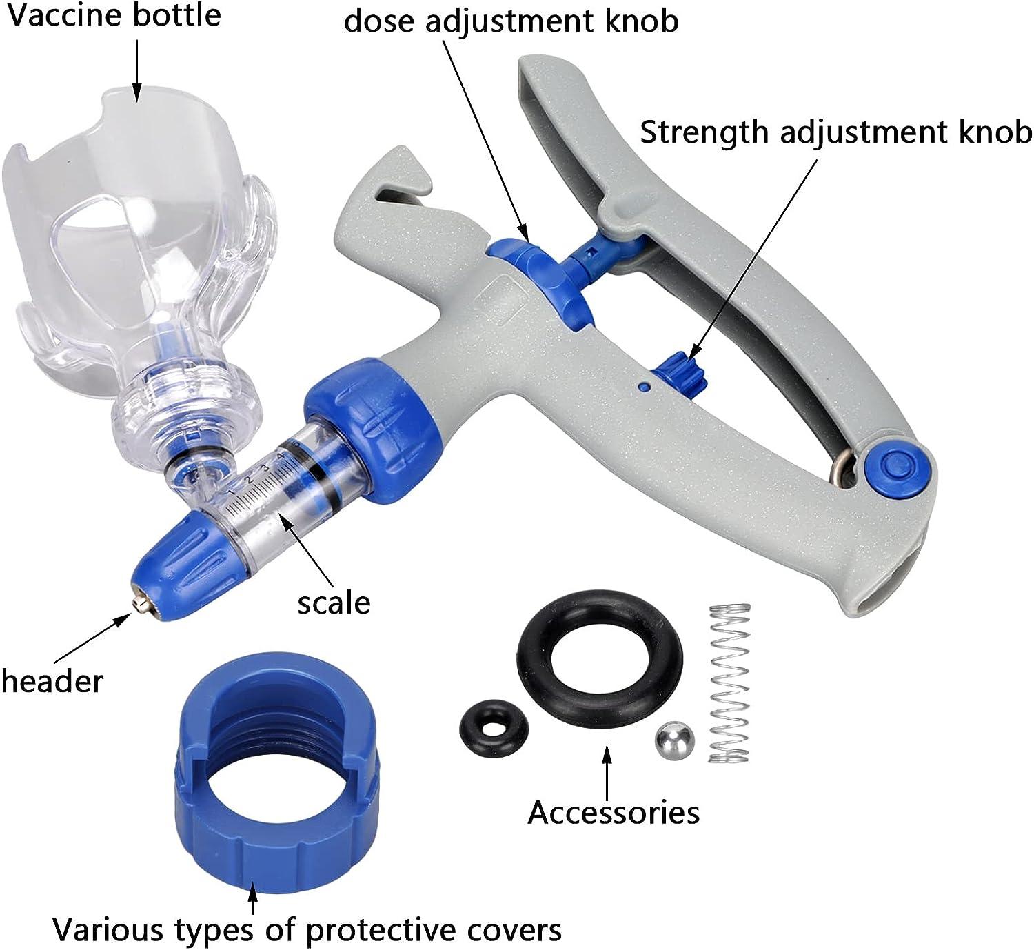 5ml Continuous Syringe Animal Injector Gun - Easy to Operate and Accurate - Ideal for Veterinary ...