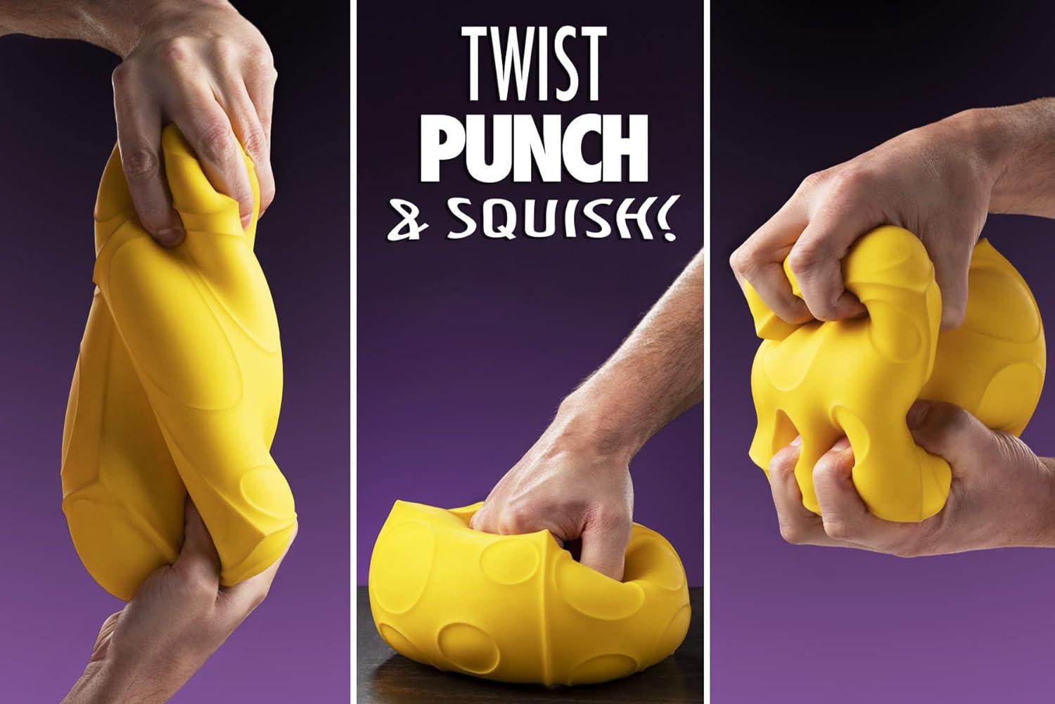 Giant Cheese Stress Ball: A squeezable stress buster that looks like a ...