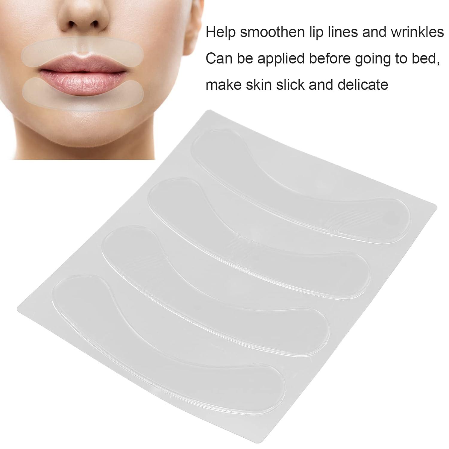 Buy 4-Part Silicone Lip Anti-Fold Plaster - Reusable Transparent Skin ...