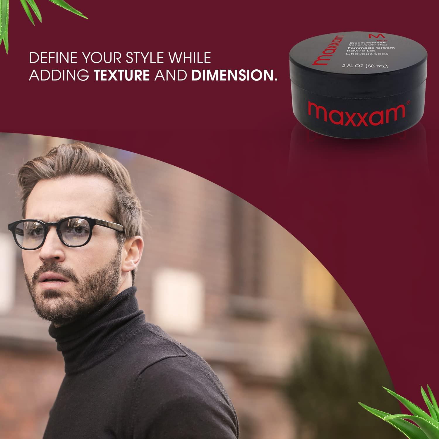 HAIR CLUB Maxxam Groom Pomade for Men | Flexible Pliable Hold | Styling ...
