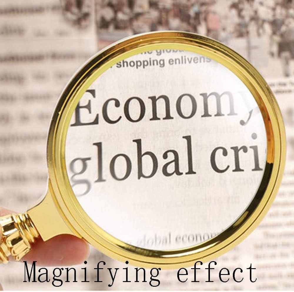 Observation Magnifier Magnifier 10 Metal Engraving Handle Magnifier ...
