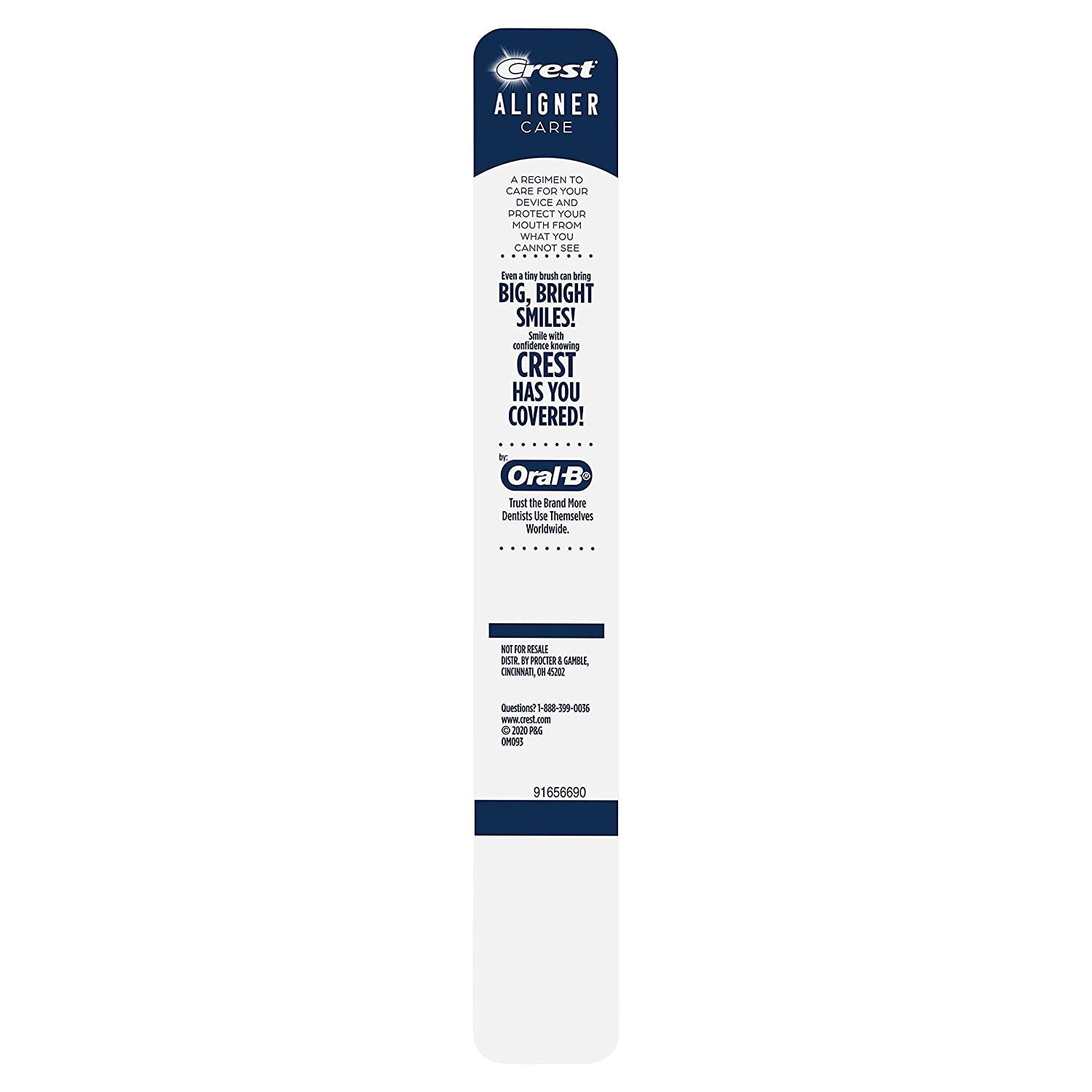 Crest Aligner Care Clean & Clarify Kit - Brush & 1.6 oz Cleansing Gel ...