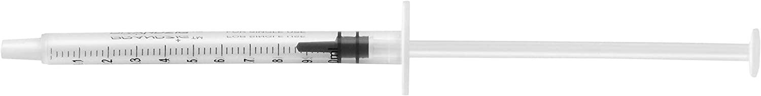 1ml Oral Syringe 100 Pack - Luer Slip Tip, No Needle, Sterile - for ...