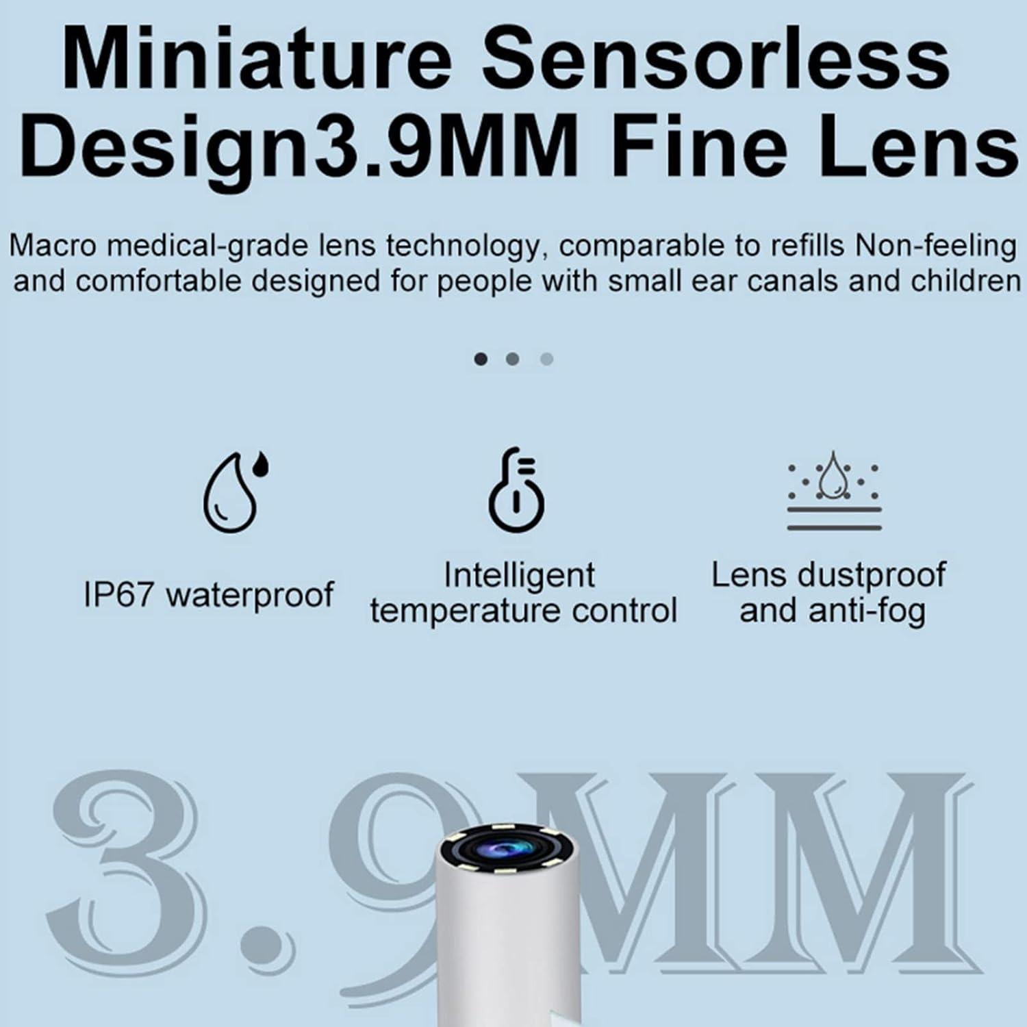 Visual Ear Spoon Endoscope with LED Lights - 7-inch HD Screen Otoscope ...