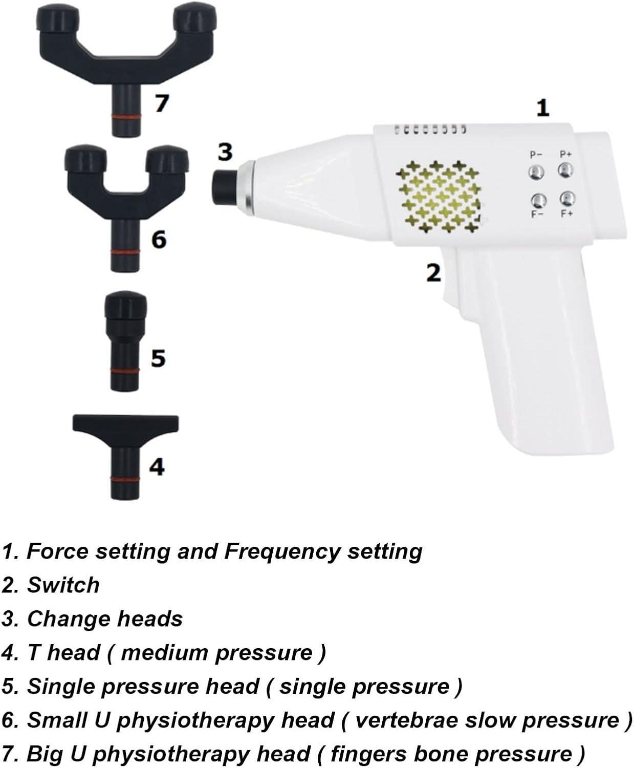 Electrical Spine Chiropractor Pistol - Adjustable Pain Relief Massage ...