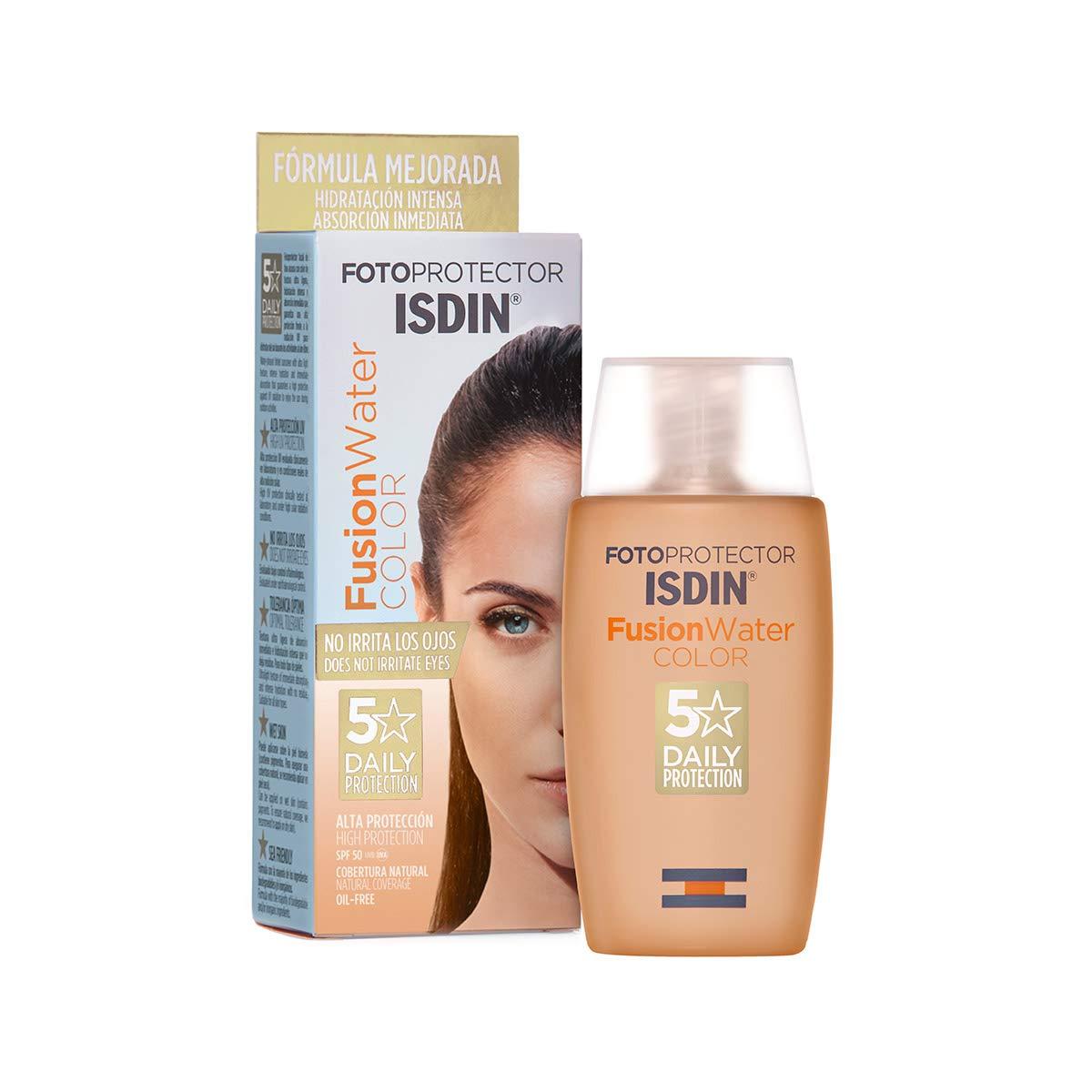 Fotoprotector ISDIN Fusion Water Color SPF 50 - Tinted Daily Sunscreen ...