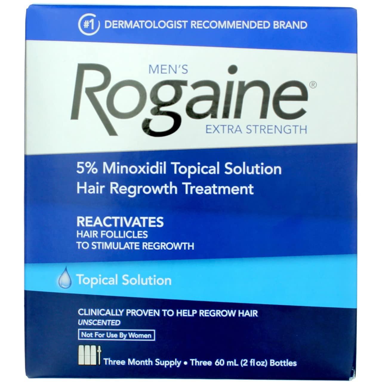 Rogaine Men Extra Strength Unscented 6oz - Hair Regrowth Treatment ...