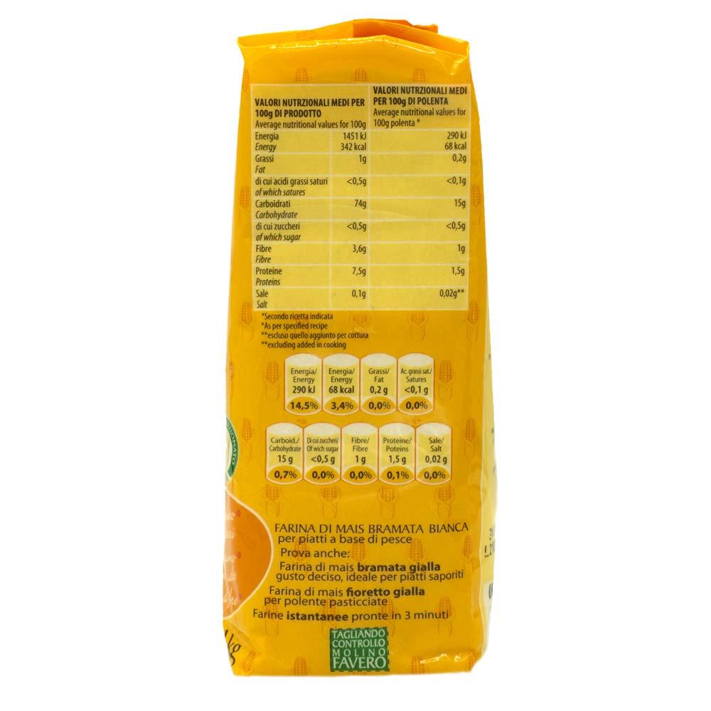 Buy Polenta Bramata Bianca - White & Coarse Corn Semolina by Favero 1 ...