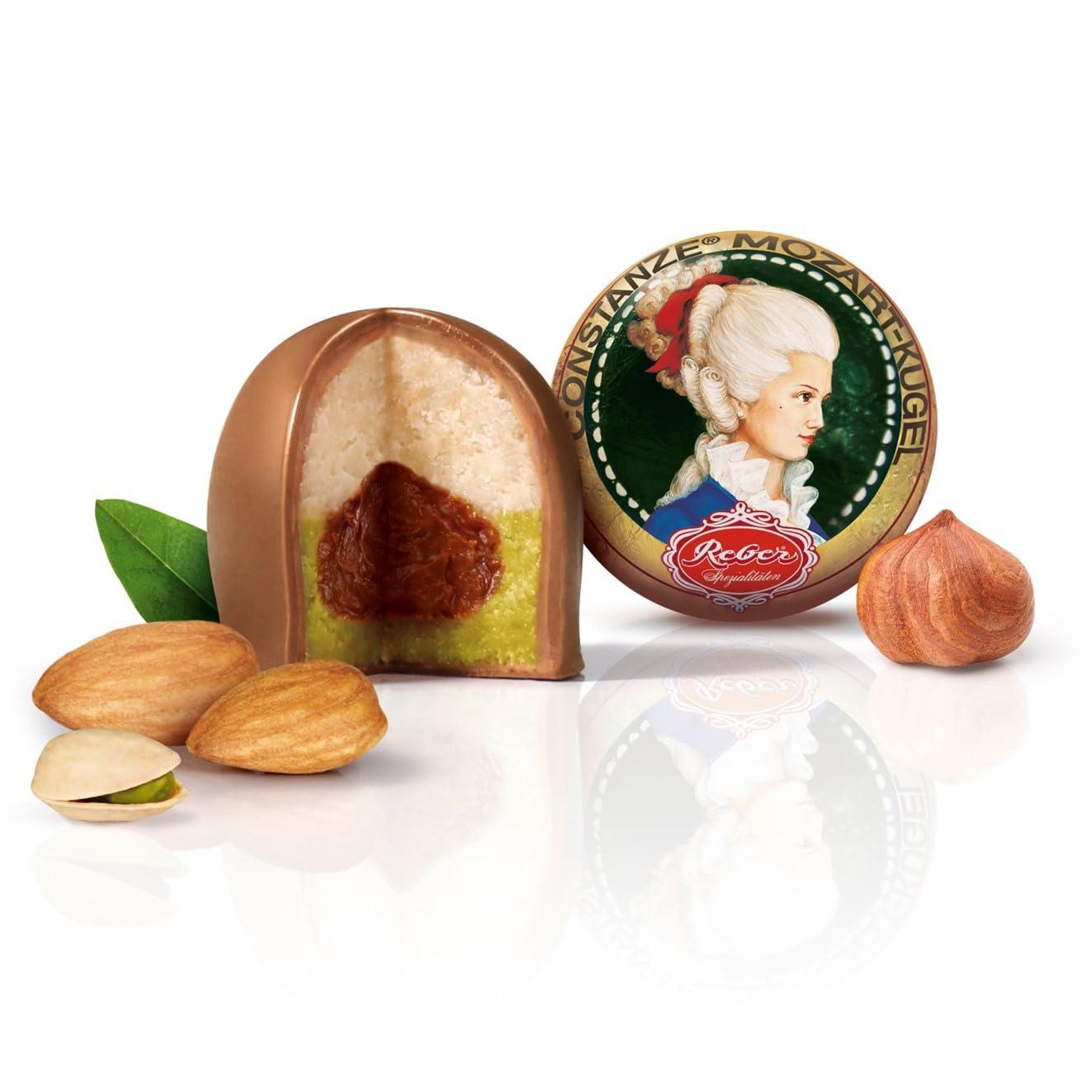 Reber Constanze Mozart Balls - 100 Alpine Milk Chocolate Treats with ...
