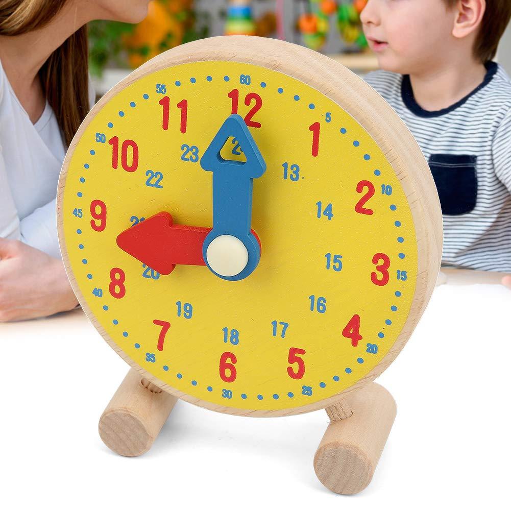 Wooden Clock Toy for Kids | Toddler Learning Time Model | Educational ...