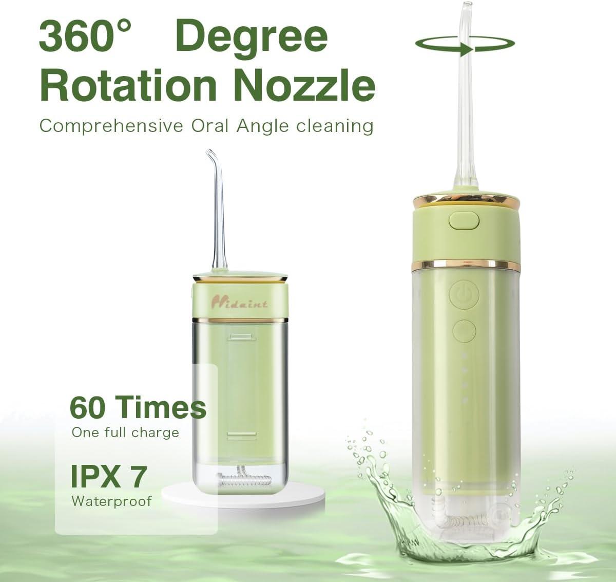 Portable Travel Water Flosser for Braces - Cordless Mini Oral Irrigator ...