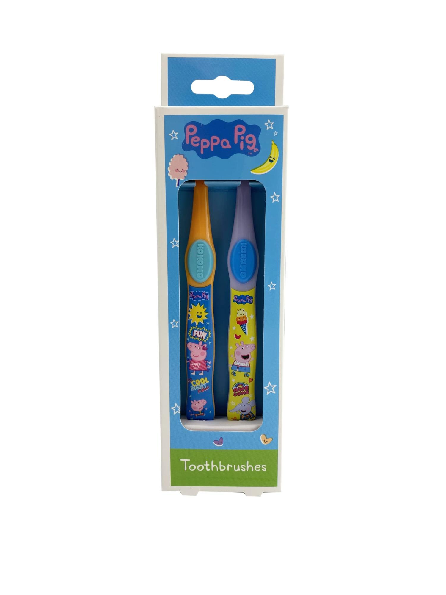 PEPPA PIG Toothbrush Twin Set - Kids' Soft Bristle Toothbrushes | Buy ...