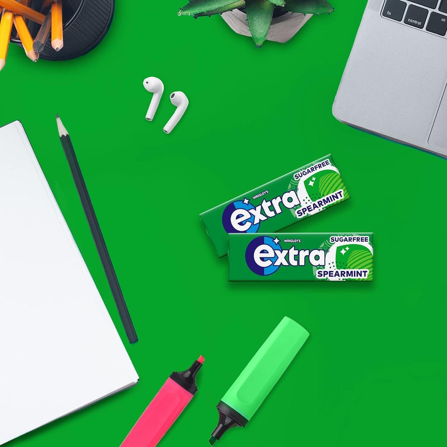 WRIGLEY'S EXTRA SPEARMINT SUGAR FREE CHEWING GUM 30 PACKETS LONG EXPIRY ...