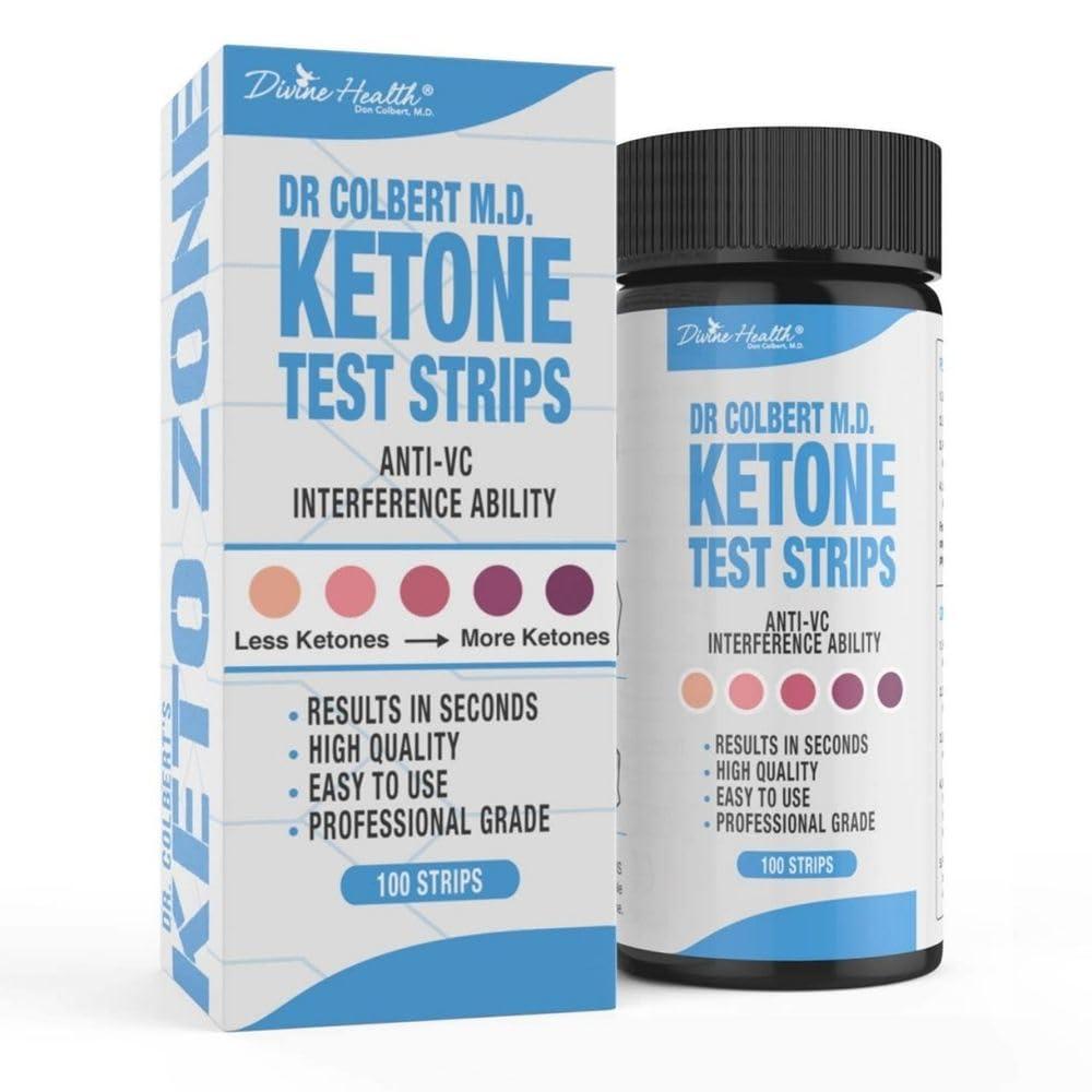 Buy Dr. Colbert Ketone Test Strips - 100 Count - Accurate Ketosis Urine ...