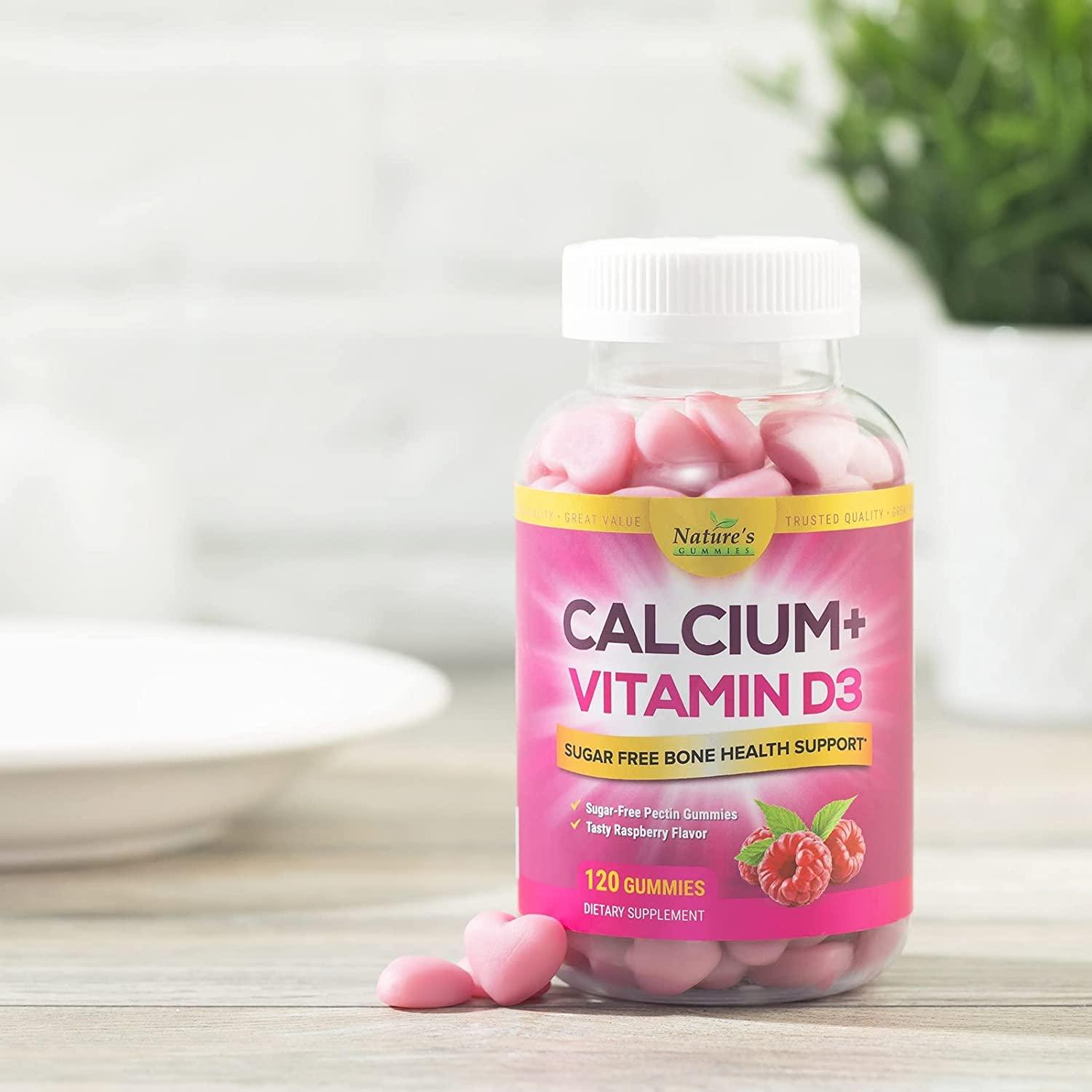 Non-GMO Calcium Gummies with Vitamin D3 | Sugar Free Bone and Teeth ...