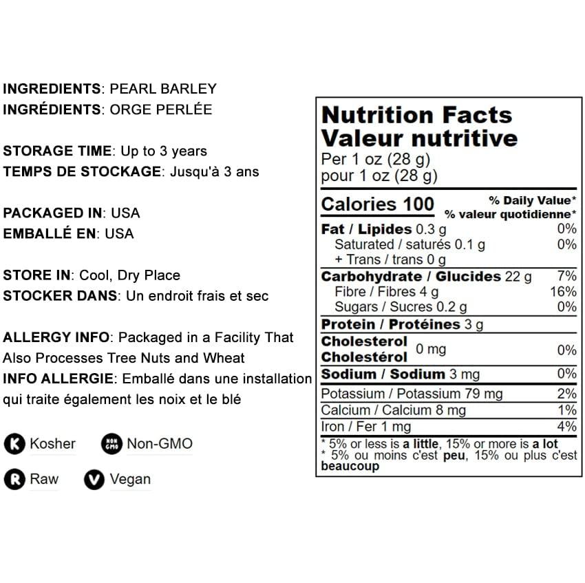Barley Nutritional Value Of Black