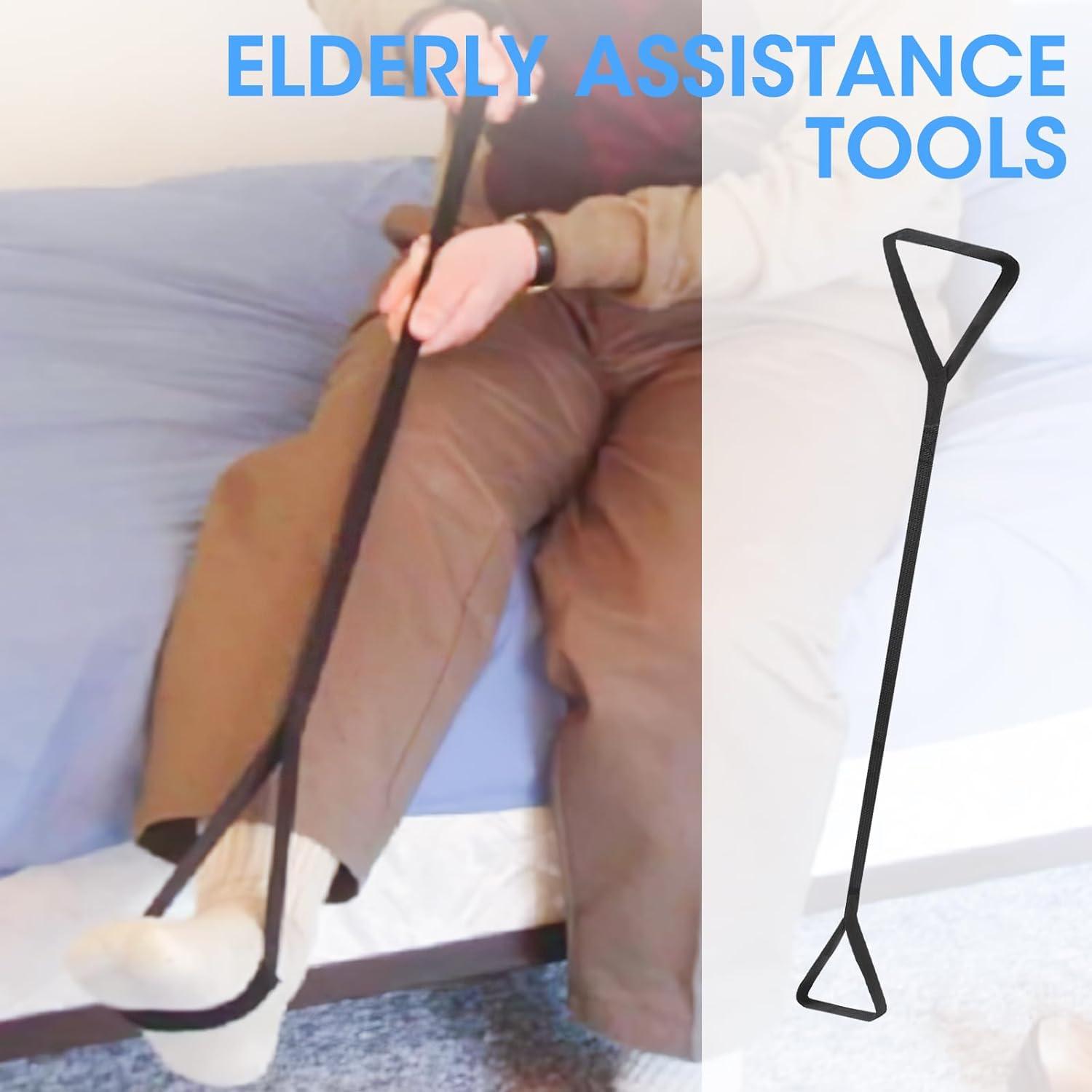 Leg Up Leg and Foot Lifter Mobility Aid Single Loop in Black Leg Lifter ...