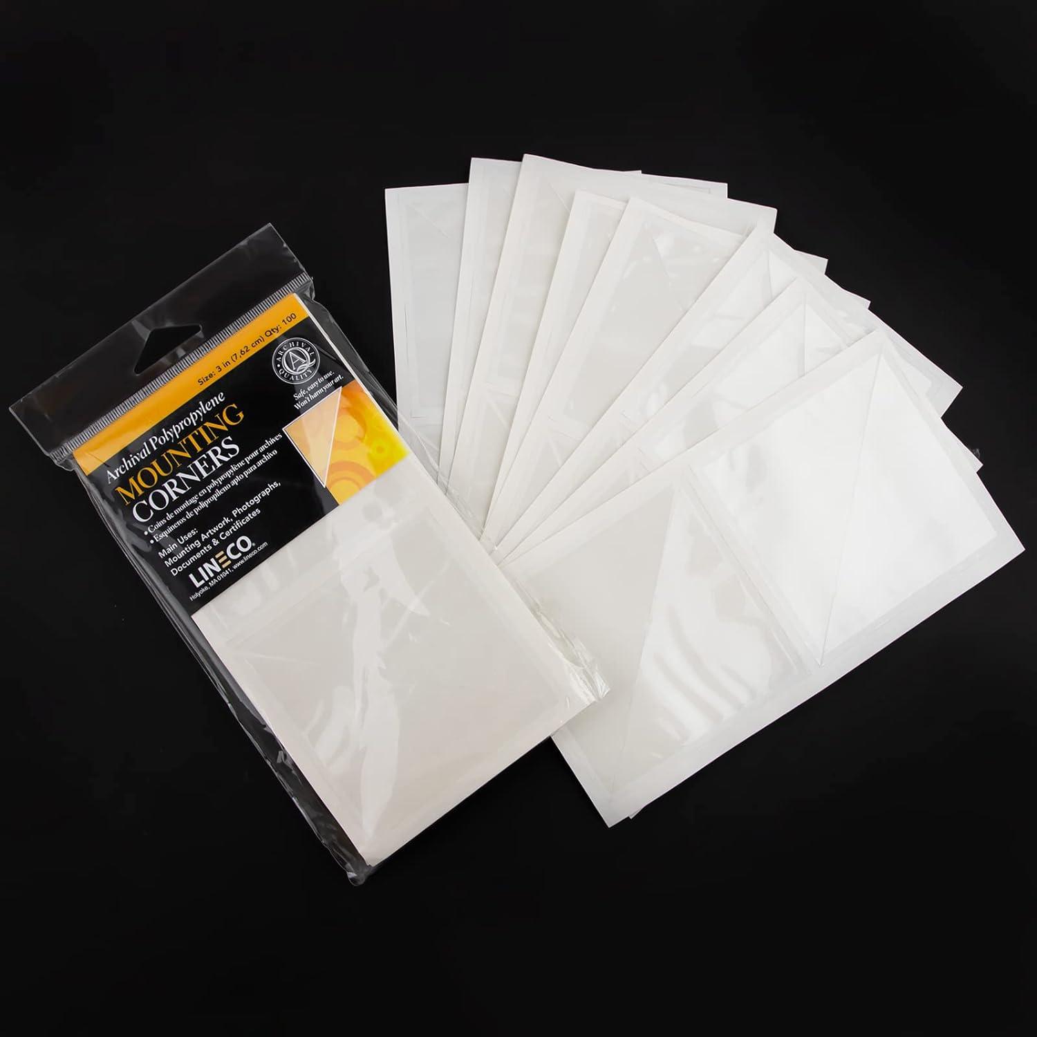 Lineco Polypropylene Mounting/Framing Corners - Standard View 3 - 100 ...