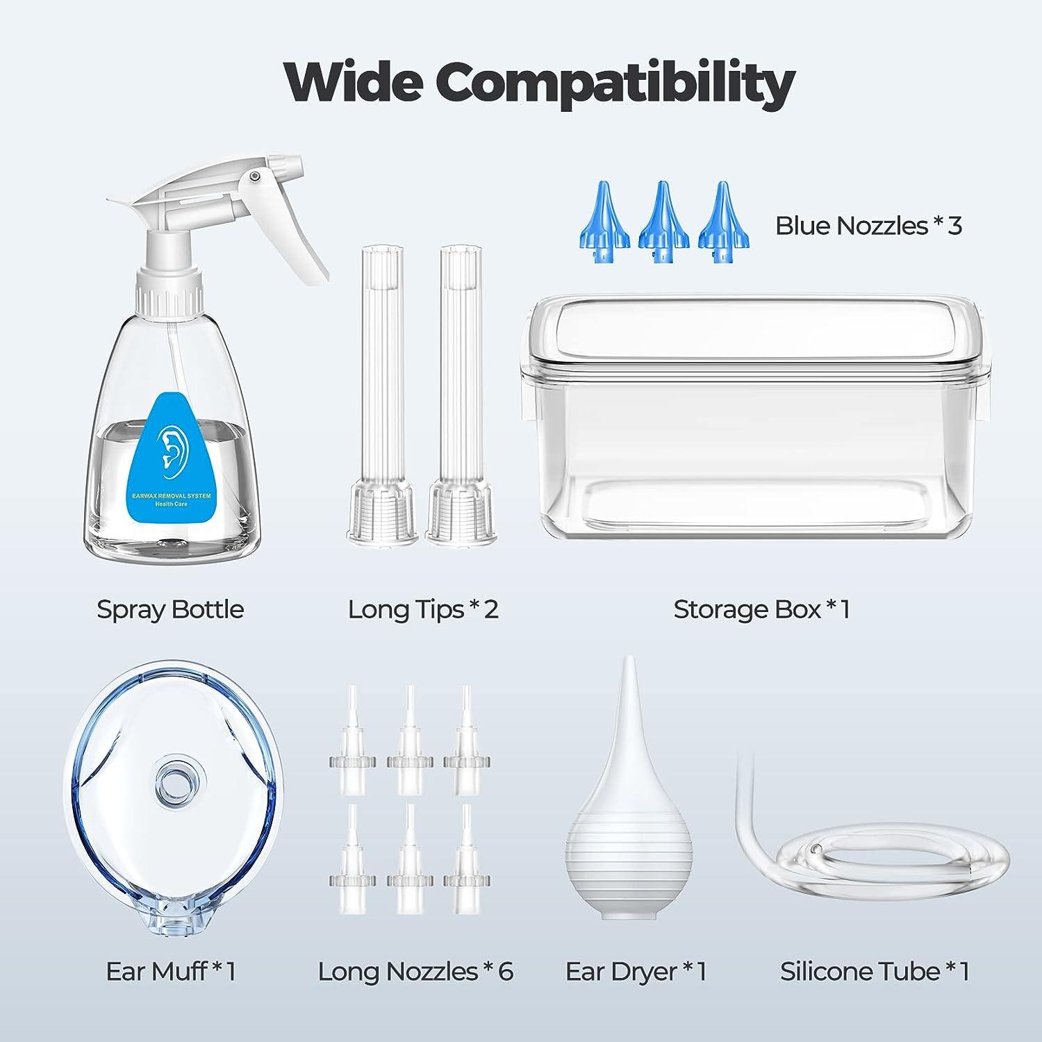 Ear Wax Removal Kit with Innovative Ear Muff & Syringes - Safe ...