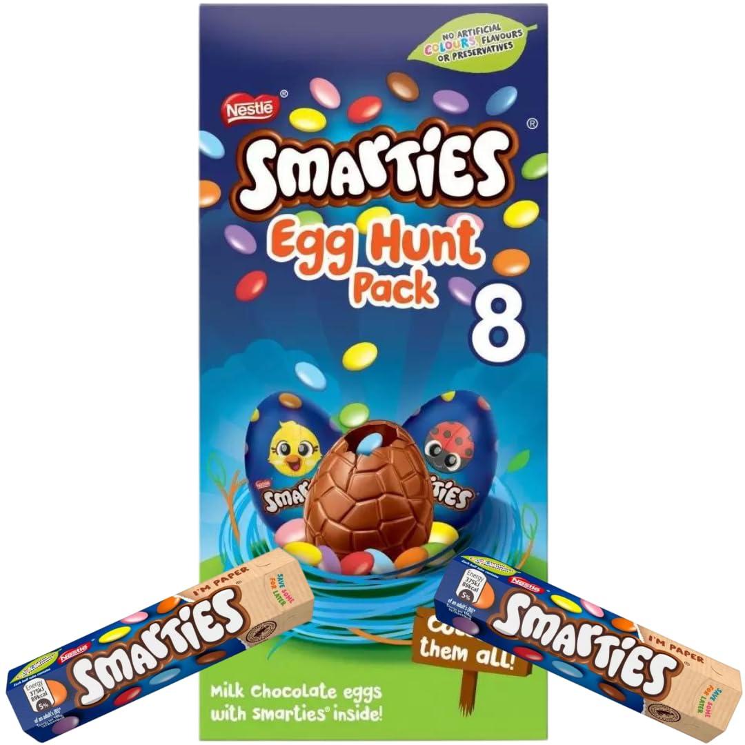 Easter Egg Bundle With Smarties Milk Chocolate Easter Egg Hunt Carton ...