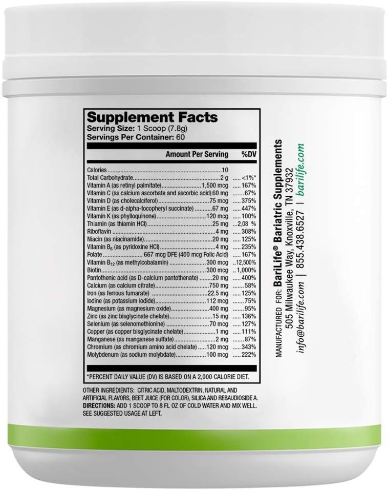 Bari Life Complete Bariatric Multivitamin Powder w/ Calcium Citrate and ...