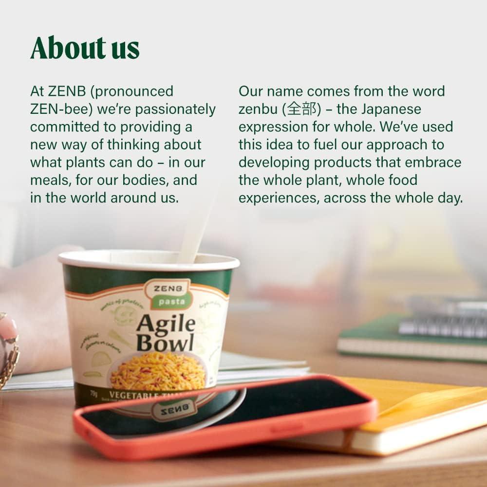 ZENB Gluten-Free Instant Pasta Pot - Yellow Pea Pasta - Vegan & Coeliac ...