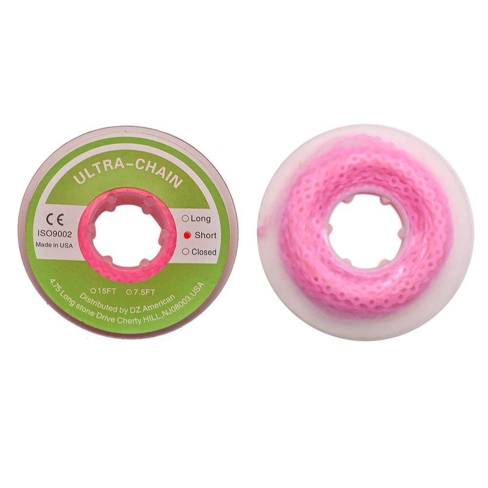Dental Orthodontic Short Pink Elastic Power Chains - Set of 100 | Buy ...
