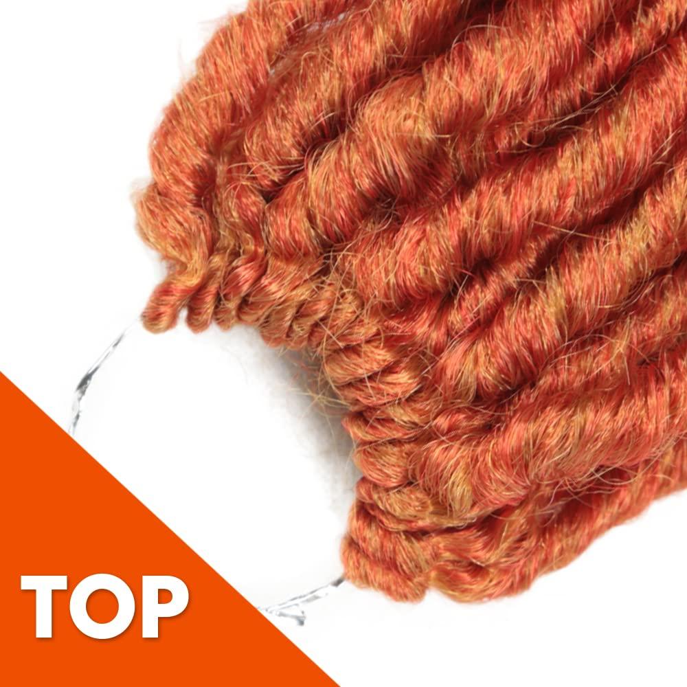 Faux Locs Crochet Hair 36 Inch Copper Red Soft Locs | Pre-looped ...