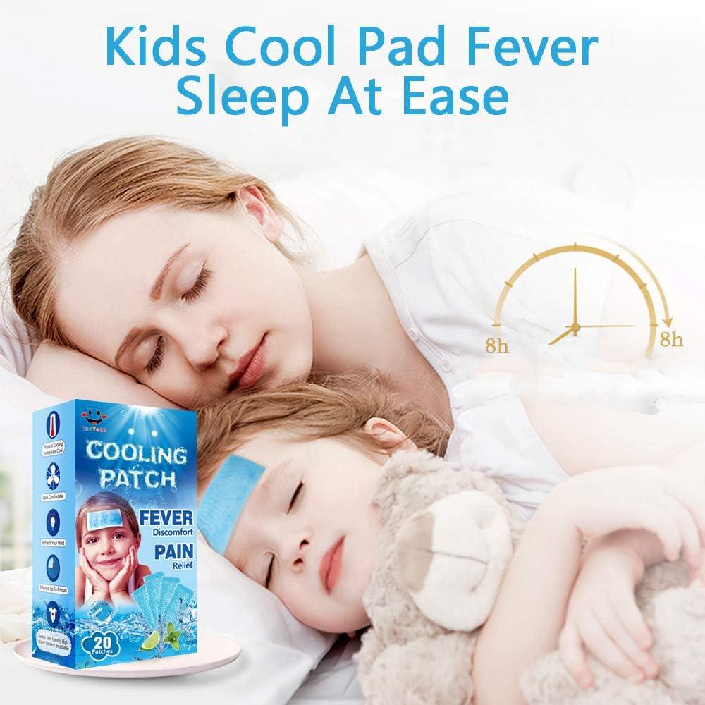 EasYeah Kid Fever Patches - 20 Sheets | Pain & Fever Relief for Kids ...