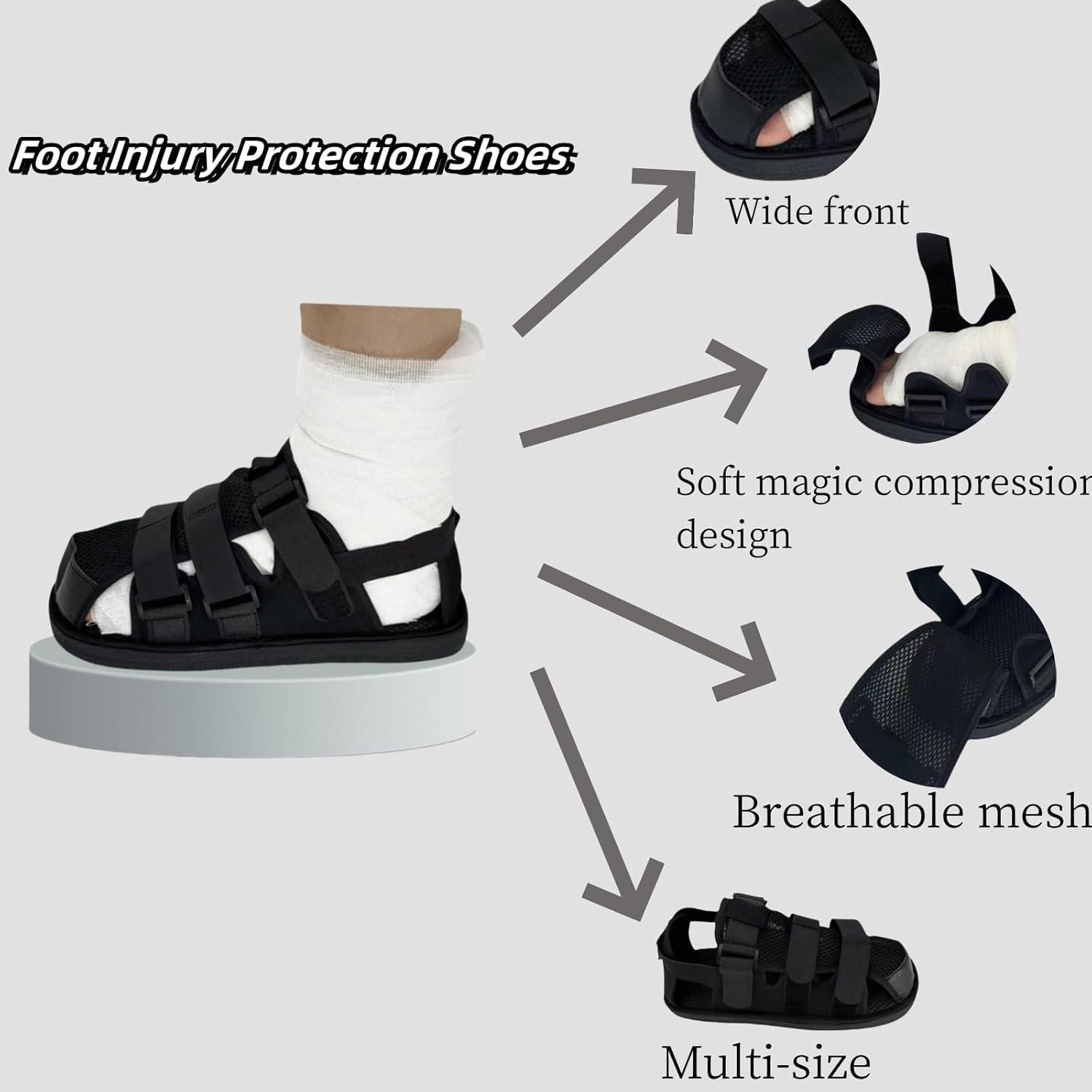 Post Op Shoe for Broken Foot | Adjustable Medical Walking Boots for ...