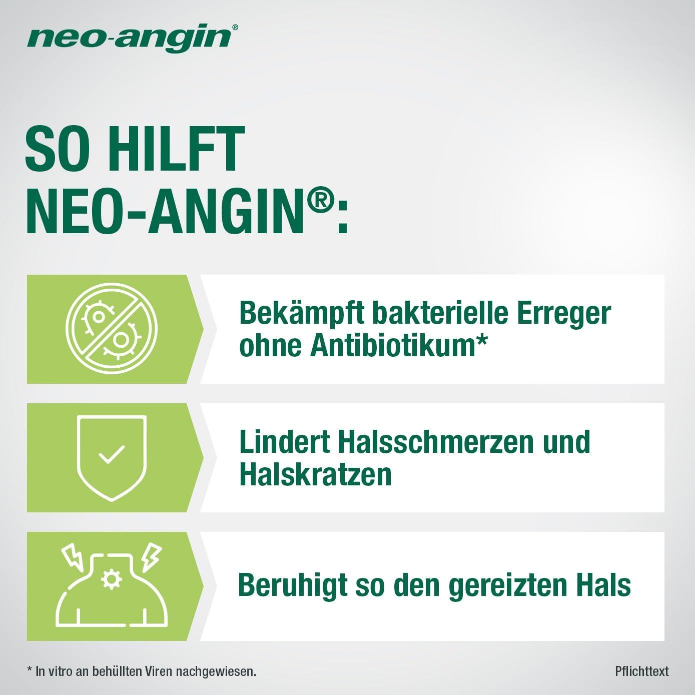 Neo-Angin Sugar-Free Half Tablets for Sore Throat | 2-Pack (48 Pieces ...