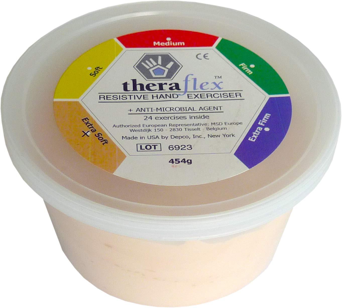 Theraflex Therapy Putty 454 g Extra Soft Beige - Hand Exercise Clay ...