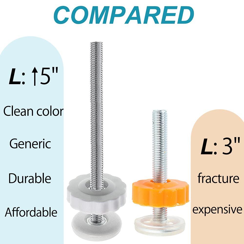 4Pcs Universal Baby Gate Threaded Spindle Rod M8 Replacement Bolt Set ...