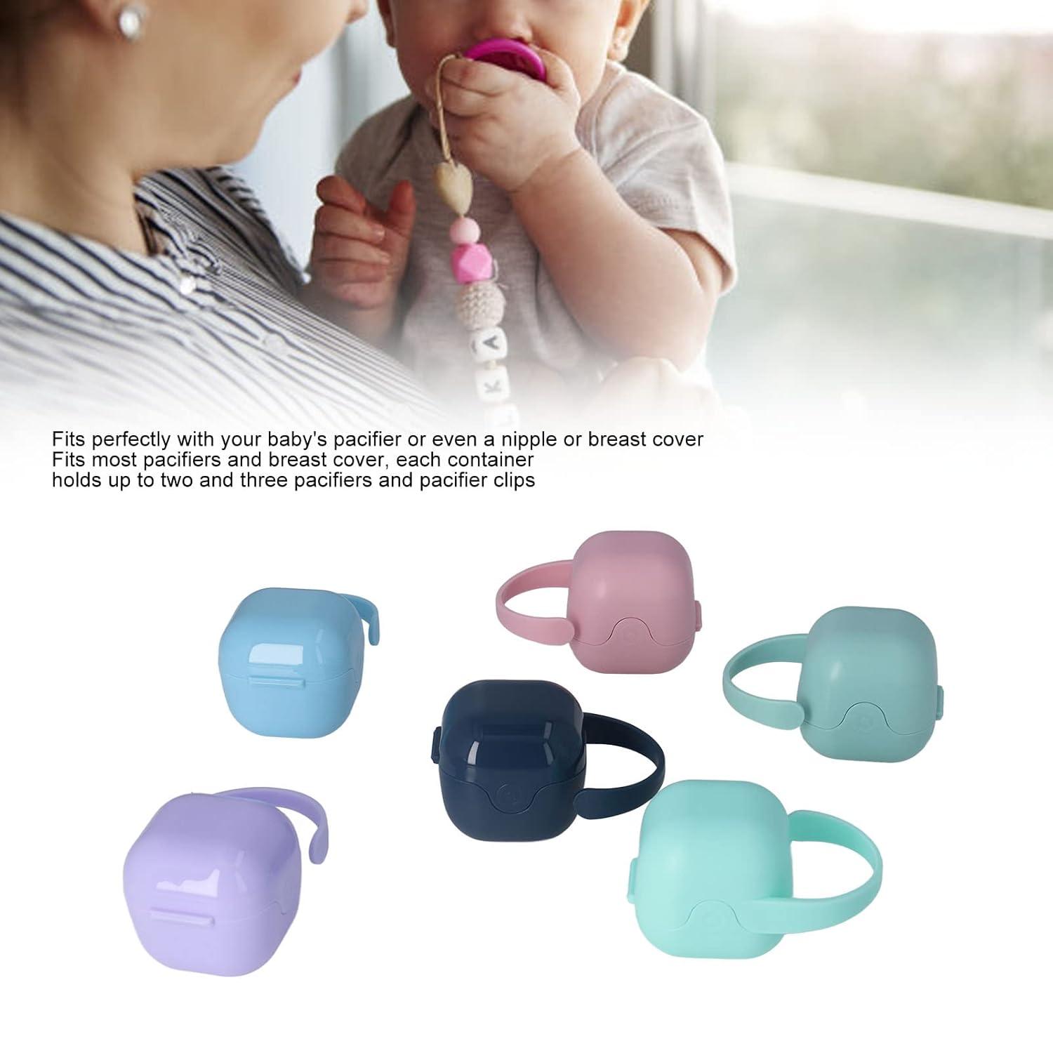 Pack of Non-Toxic Pacifier & Nipple Protector Covers - Safe Holder ...