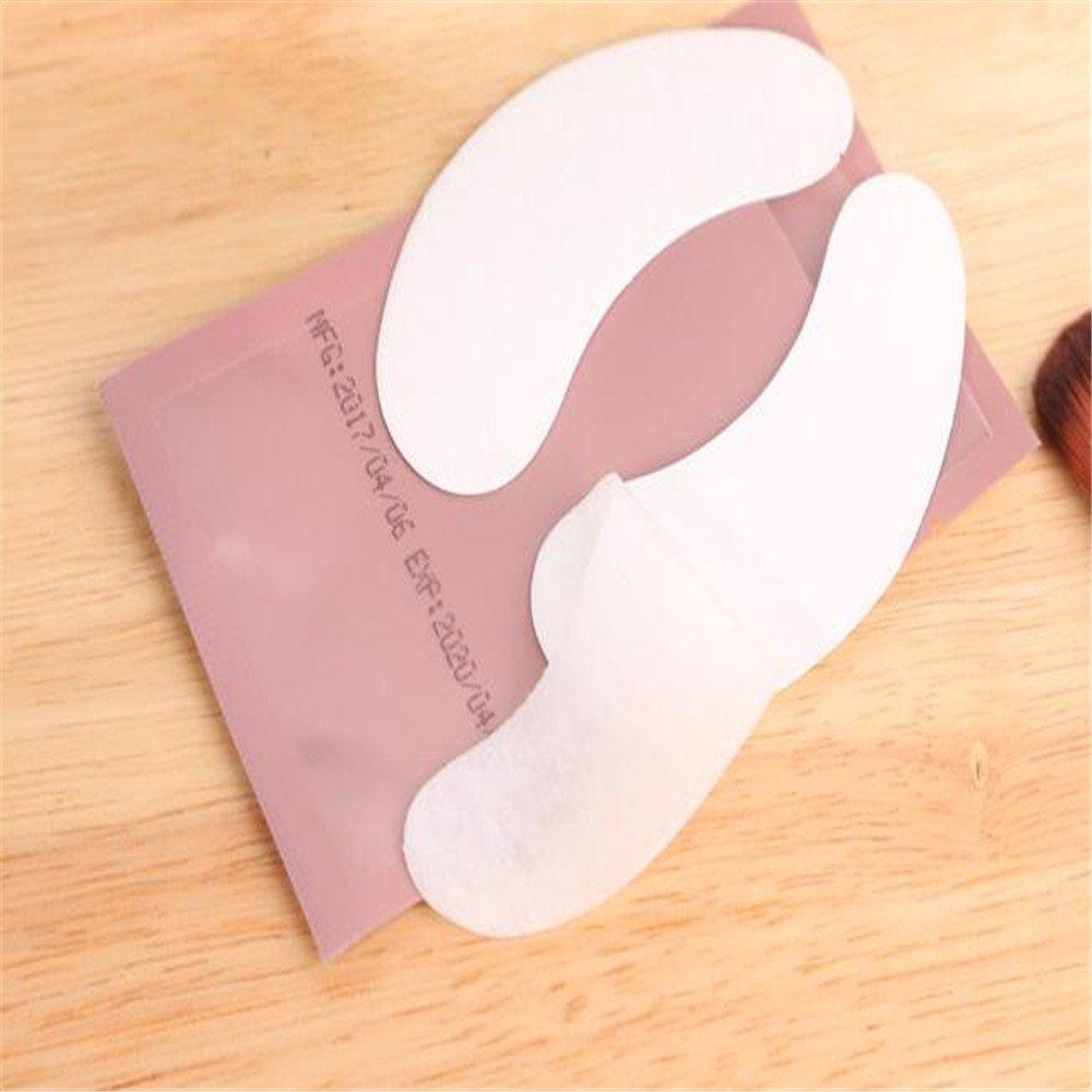 Kawagirl 100 Pairs Eye Gel Patches for Eyelash Extensions - Pink | Lint ...