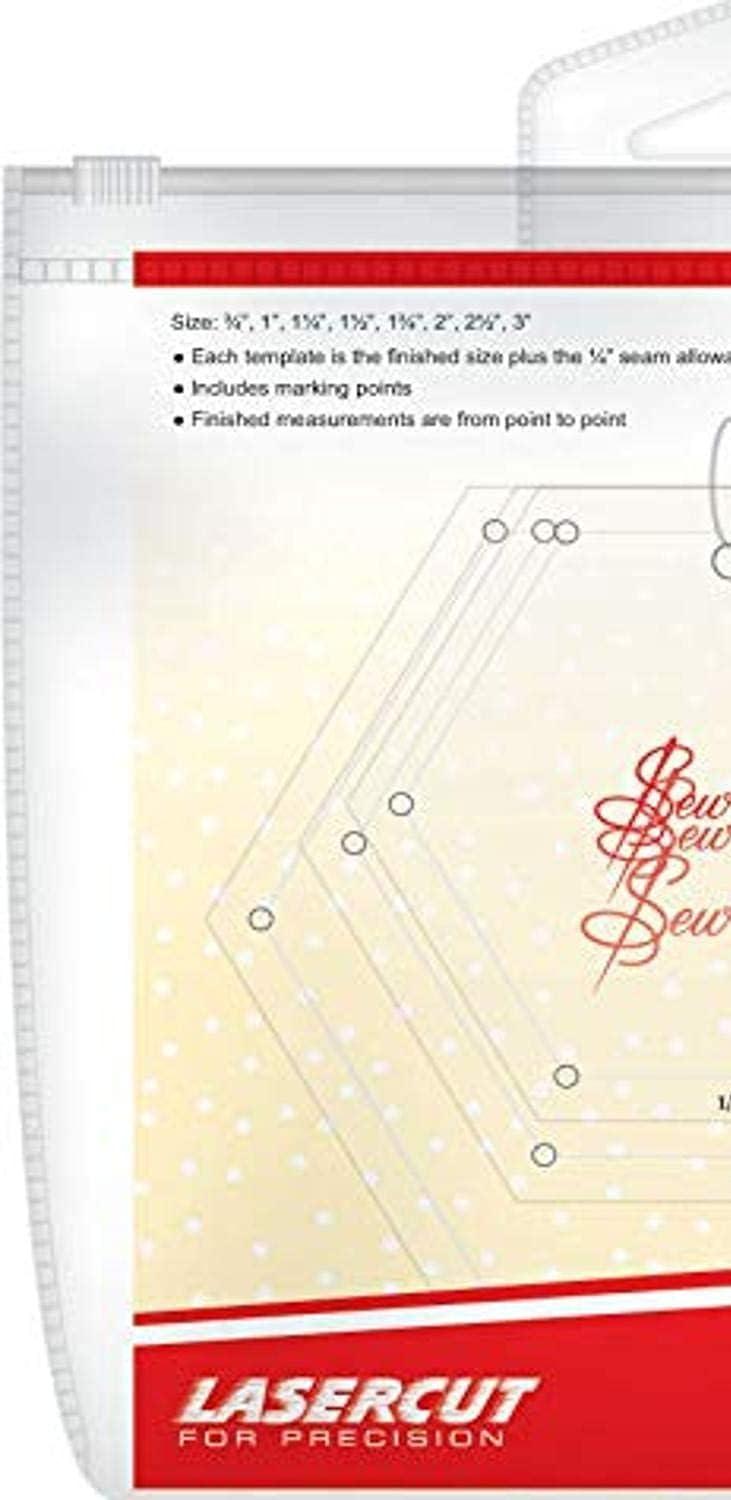Sew Easy Mini Hexagon Template Set - Original Version | Perfect for ...