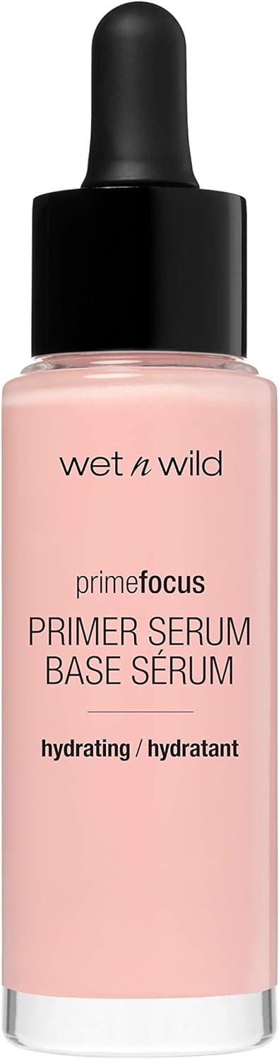 Wet n Wild Prime Focus Primer Serum - Rose Water & Camellia Leaf Extract, Hydrating & Long ...
