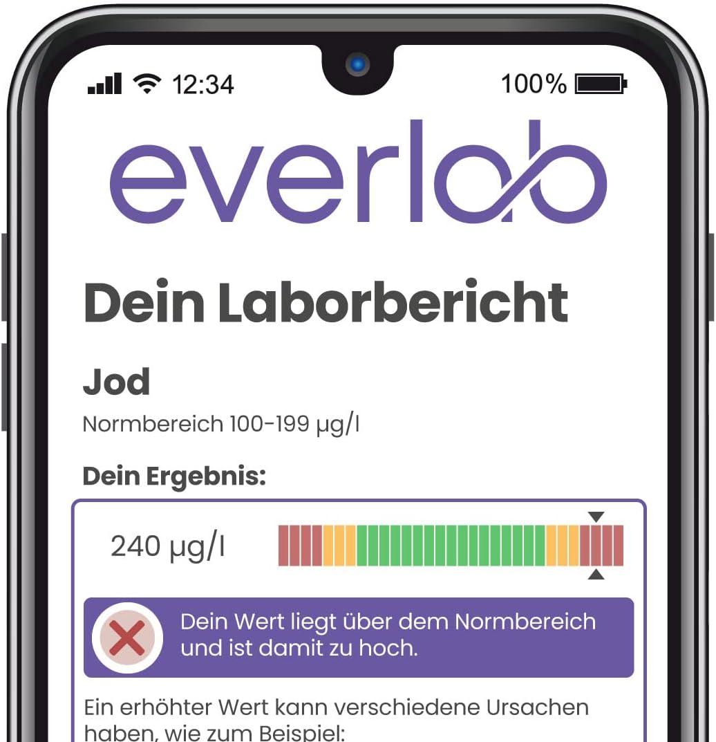 EVERLAB Iodine Test - Quick & Easy Urine Self-Test for Home Use | Check ...