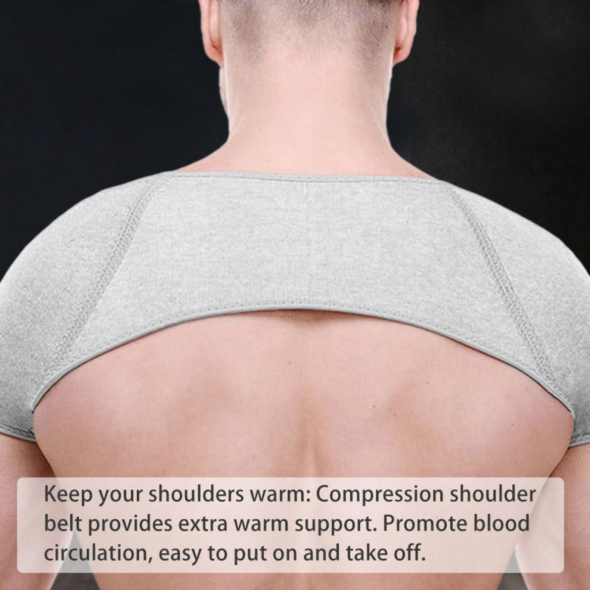 Double Shoulder Brace - Pain Relief Compression Support Wrap for ...