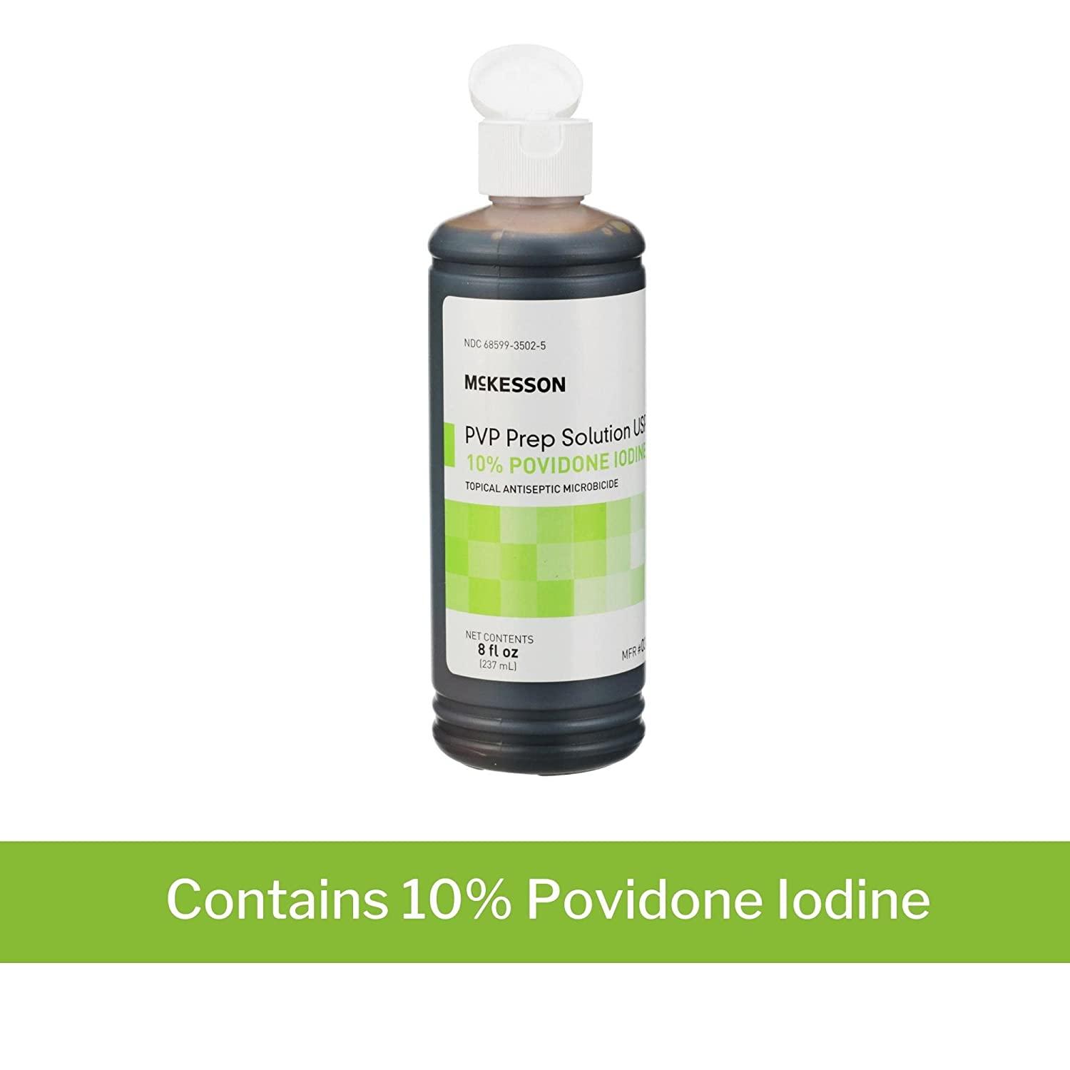 McKesson PVP Prep Solution USP 10% Povidone-Iodine 8 oz - 1 Count | Buy ...