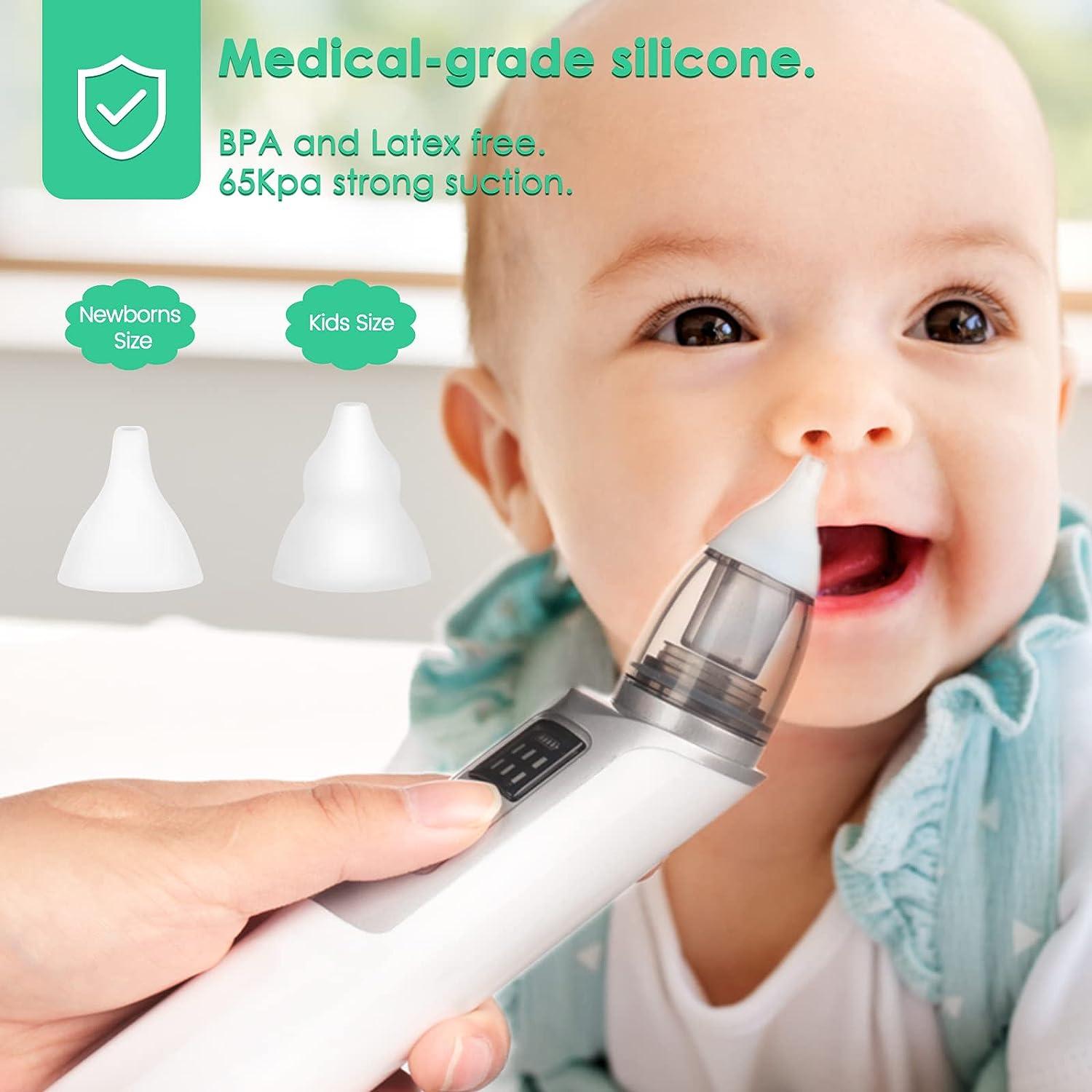 Rechargeable Baby Nasal Aspirator | Electric Nose Sucker for Newborns ...