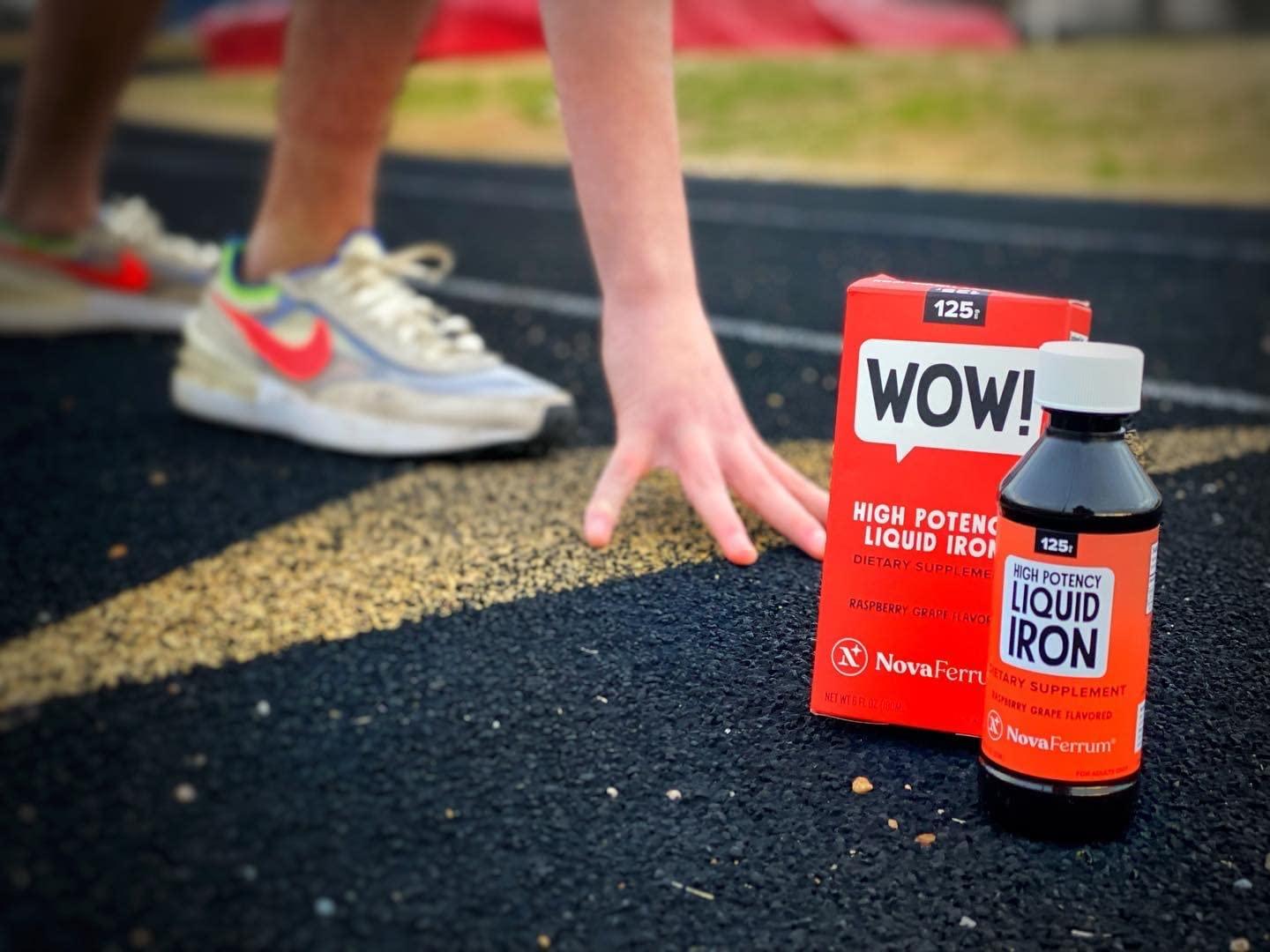 NovaFerrum WOW Liquid Iron Supplement | 125mg Iron Per 5mL Dose | Iron ...