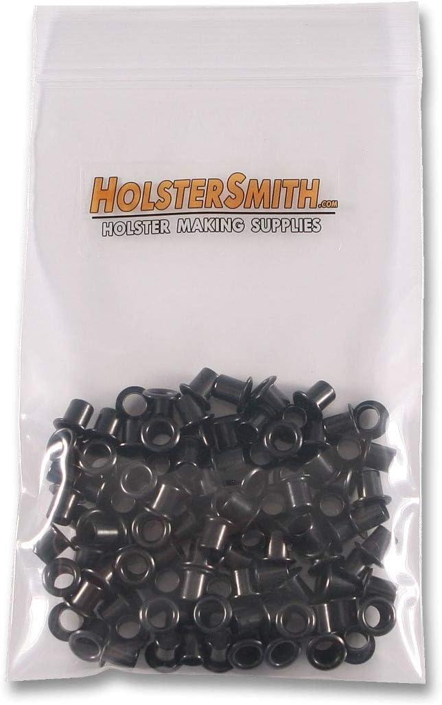 Kydex Holster Eyelets 1/4 Black Coated 100 Pack USA Made - DIY Holster ...