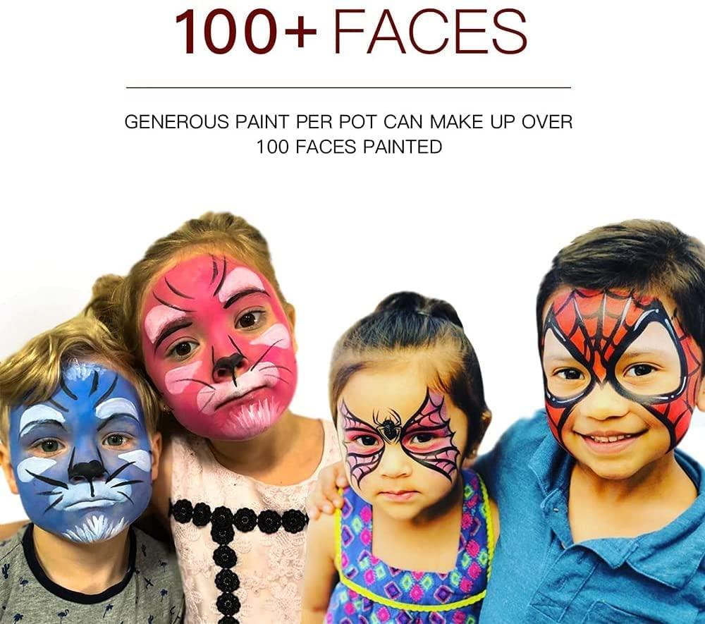 20 Colors Face Body Painting Set - Safe Oil Makeup for Halloween ...