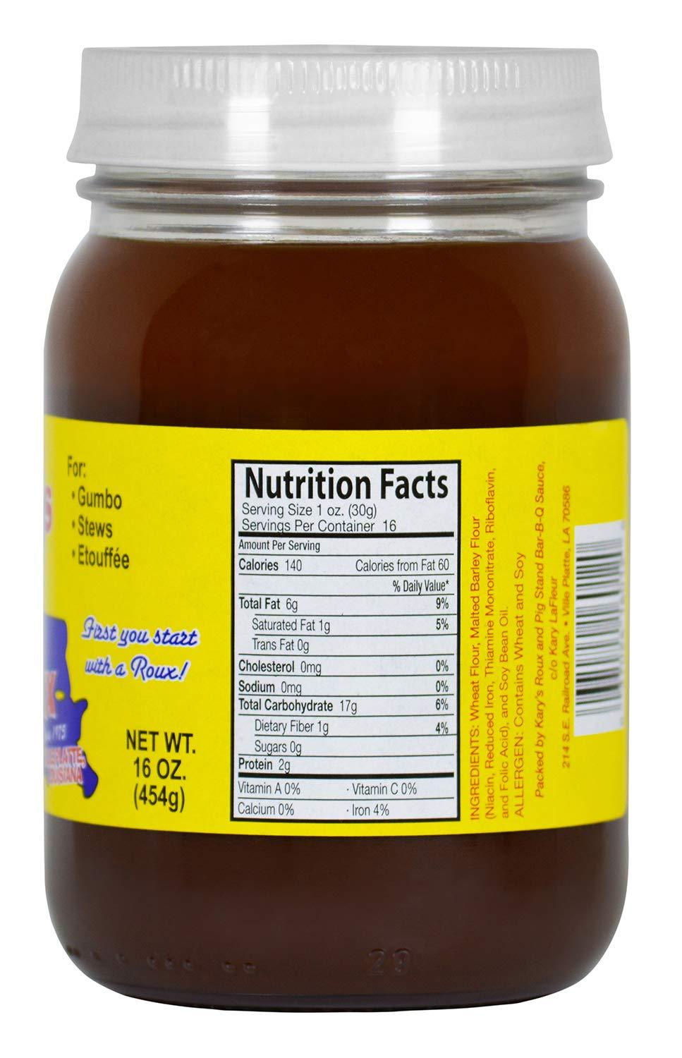 Kary's Dark Roux 16 oz Jar - Authentic Cajun Flavor | Buy Now with ...